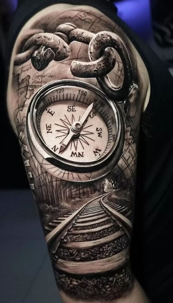 Compass Tattoos: Meaning, Design, and Best Placement Ideas - VeAn Tattoo