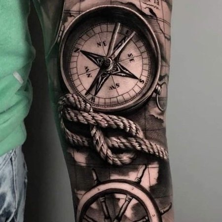 Compass Tattoos: Meaning, Design, and Best Placement Ideas - VeAn Tattoo