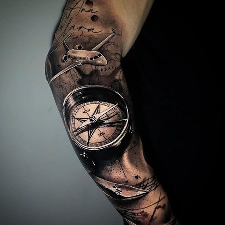 Compass Tattoos: Meaning, Design, and Best Placement Ideas - VeAn Tattoo