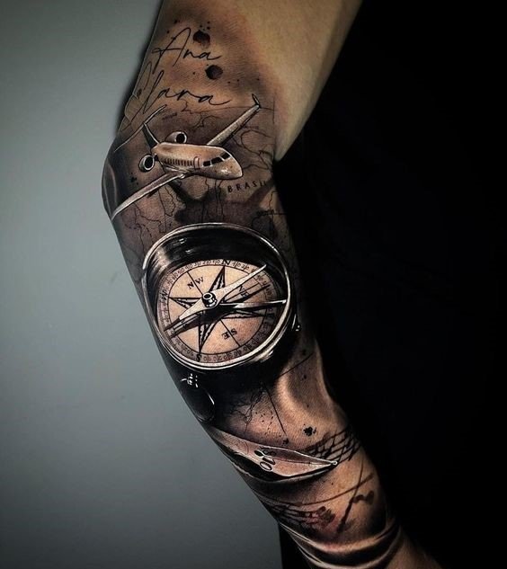 Compass Tattoos: Meaning, Design, and Best Placement Ideas - VeAn Tattoo