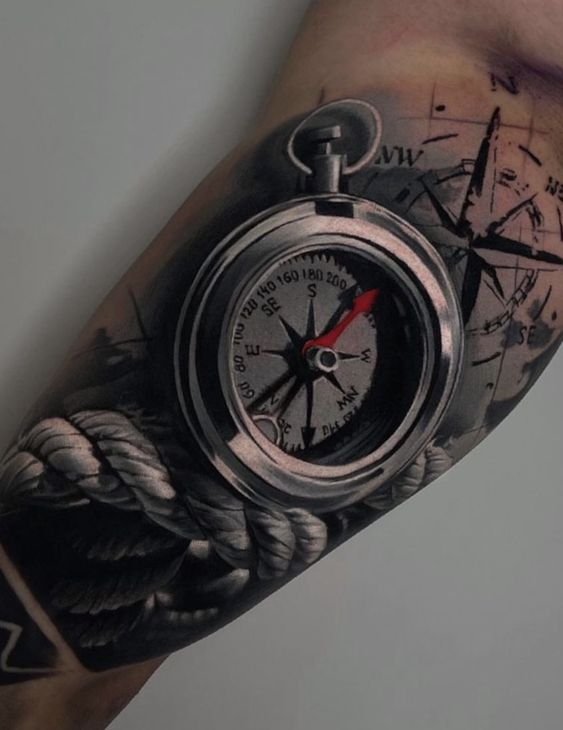 Compass Tattoos: Meaning, Design, and Best Placement Ideas - VeAn Tattoo