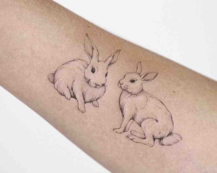 Rabbit Tattoos: Symbolism, Ideas, and Trends - VeAn Tattoo