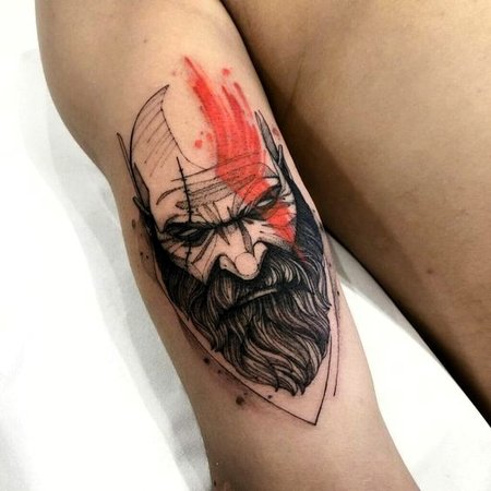 Kratos Tattoo: Express Your Strength and Courage - VeAn Tattoo
