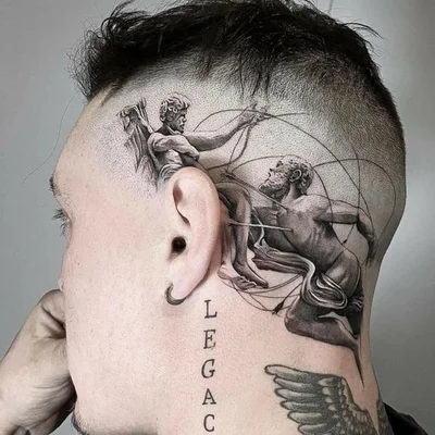 Head Tattoos: Boldness and Style | Professional Tattoo Studio in Canada ...