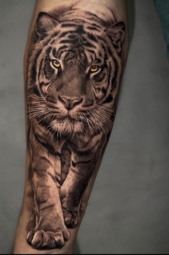 Tiger Tattoo: Embodying Strength, Protection, and Freedom. - VeAn Tattoo